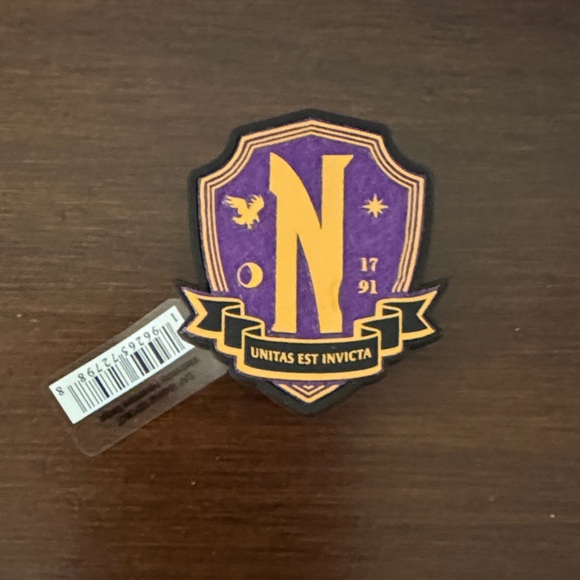 Jibbitz | Accessories | Crocs Jibbitz Wednesday Nevermore Badge Nwt ...
